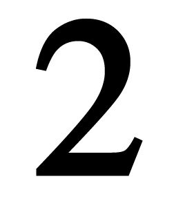 fancy number 2 calligraphy