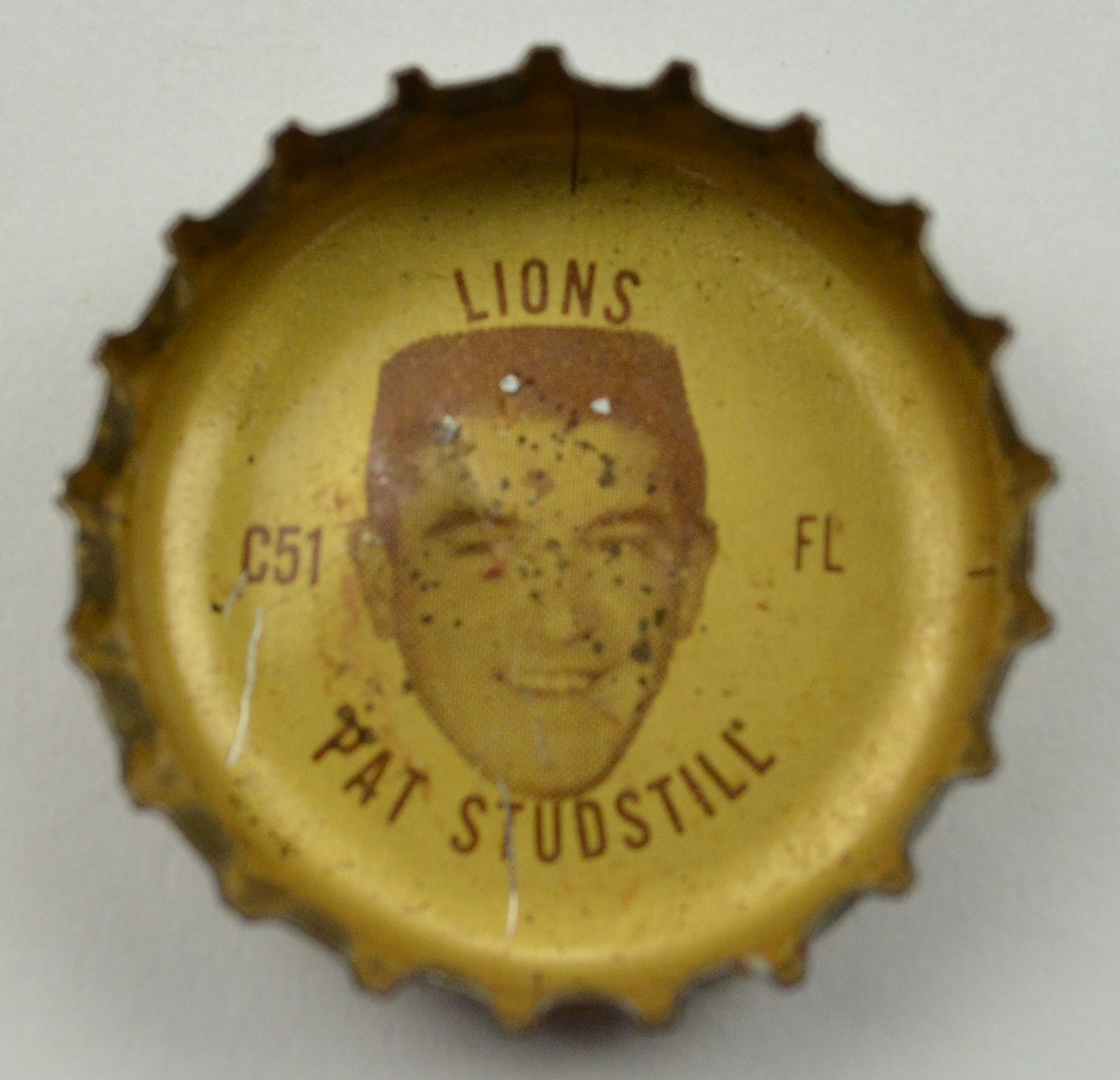 Coca Cola | Coke, Bottle Caps, Detroit Lions, Pat Studstill