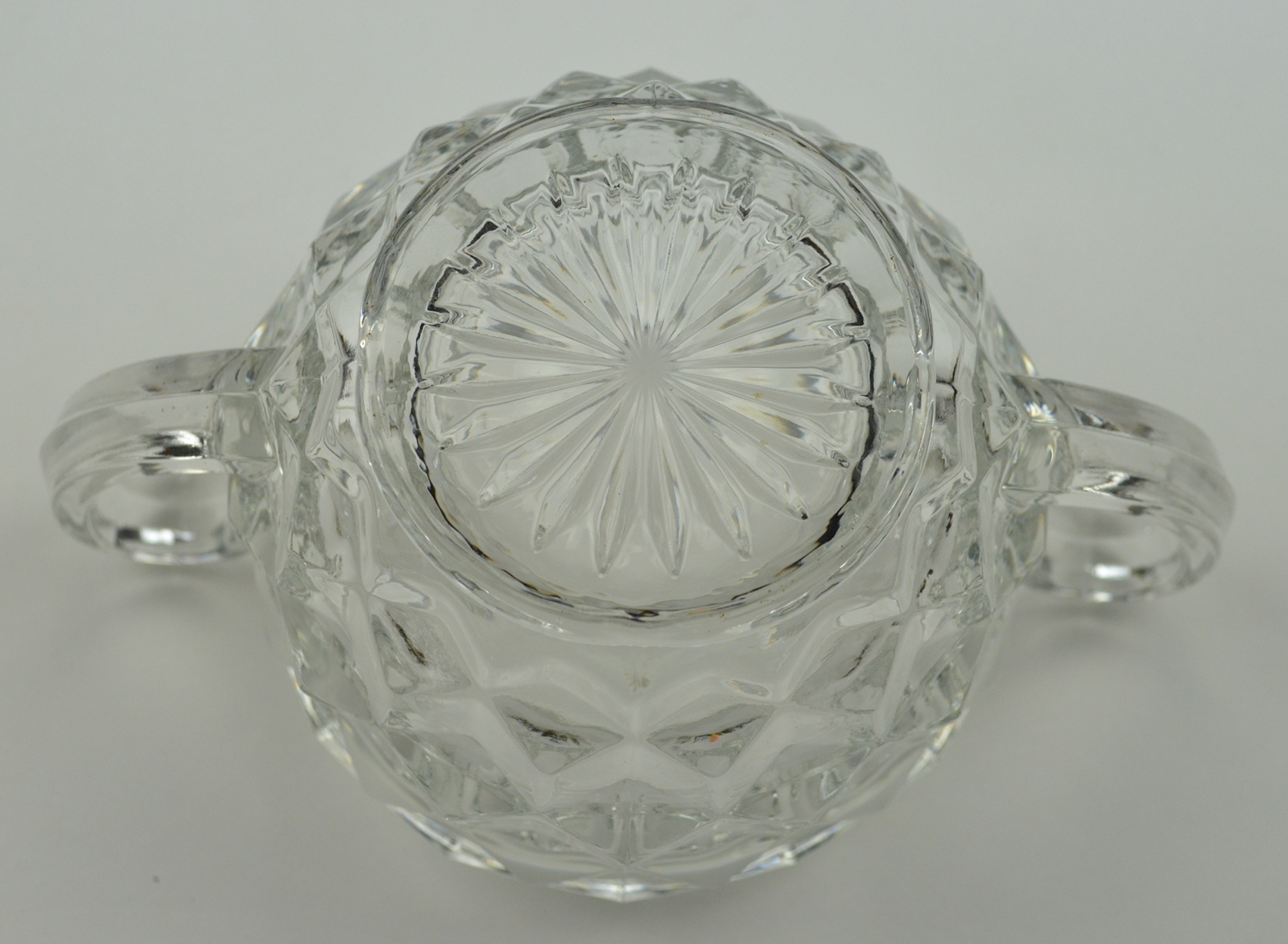 Fostoria - American Clear Pattern - Open Sugar - 3.5" Tall