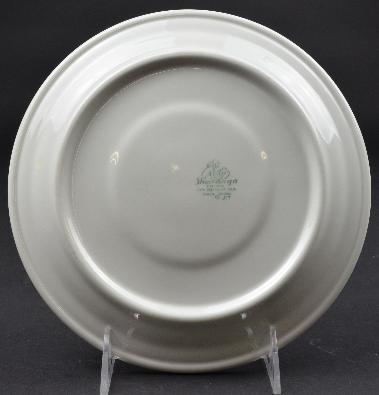 Shemango China | Salad Plate, Restaurant Ware, Green Border
