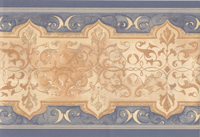 blue wallpaper borders