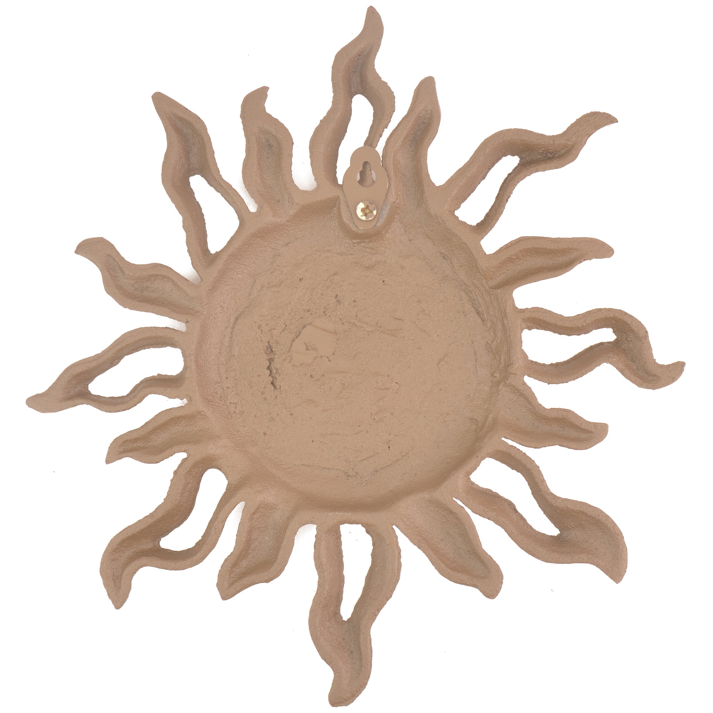 Decorative Cast Metal Sun Face Wall Hanging - 10.5" Tall