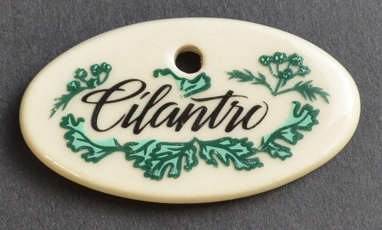 Longaberger Pottery Cilantro Basket Tie-On