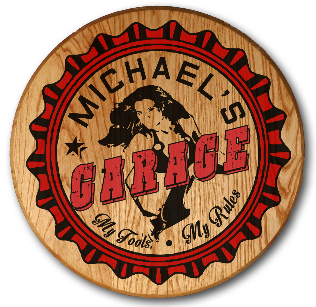 Personalized Signs | Barrel Head Signs, Man Cave Gifts