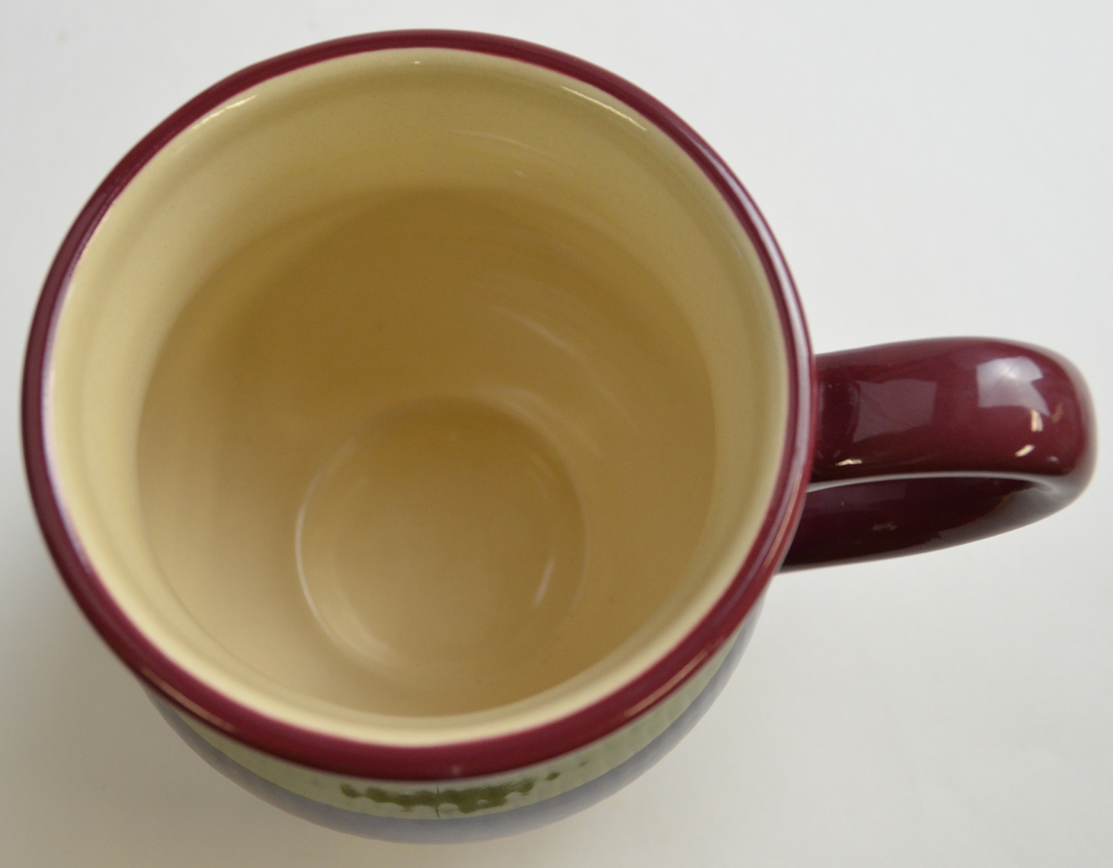 Longaberger Pottery - Bright Multi Color Pattern - Mug - 4" Tall