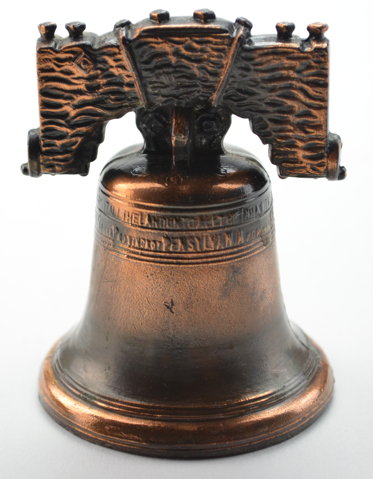 Collectible Brass Liberty Bell Figurine - 3" Tall