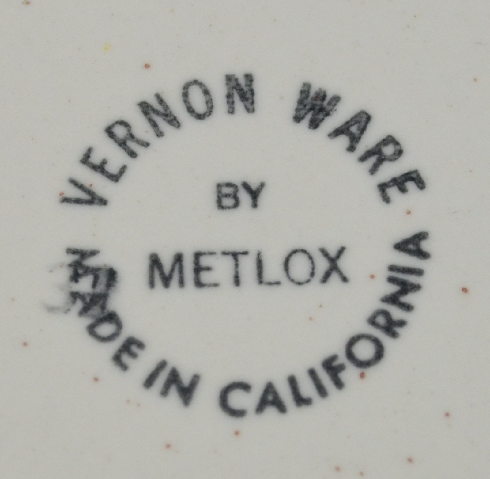 Metlox Vernon Ware - True Blue Pattern - Vegetable Bowl - Hand Painted