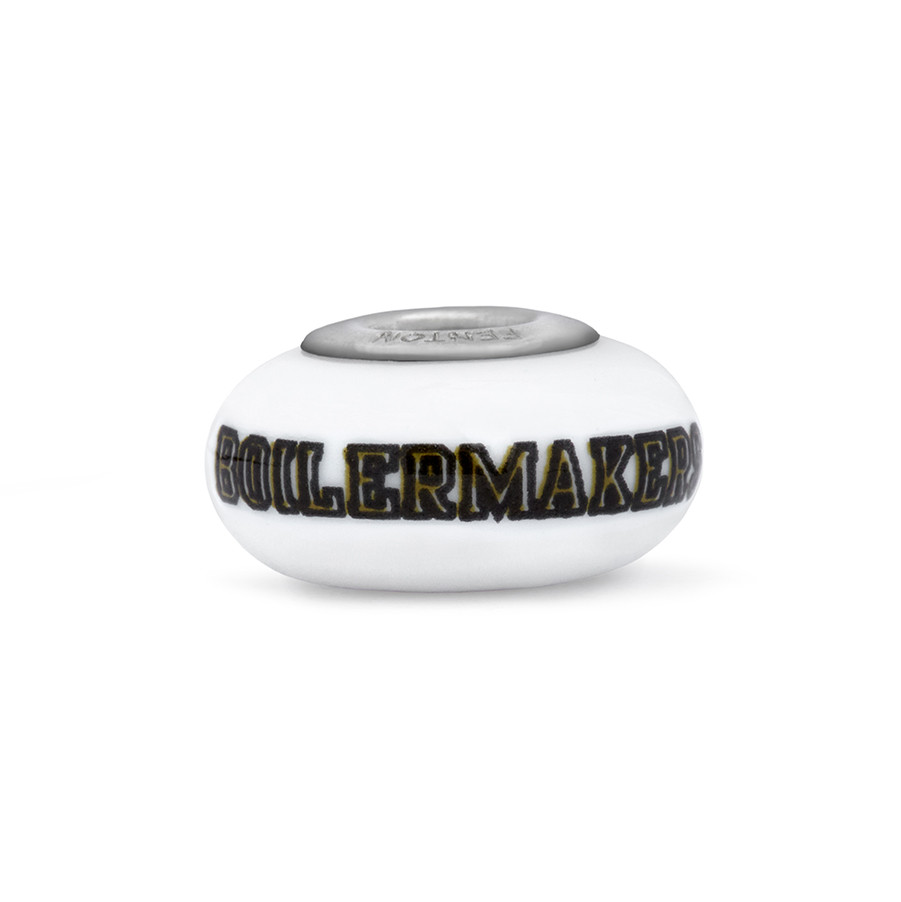 Fenton Milk Glass Bead | Charms For Charm Bracelets, Purdue University