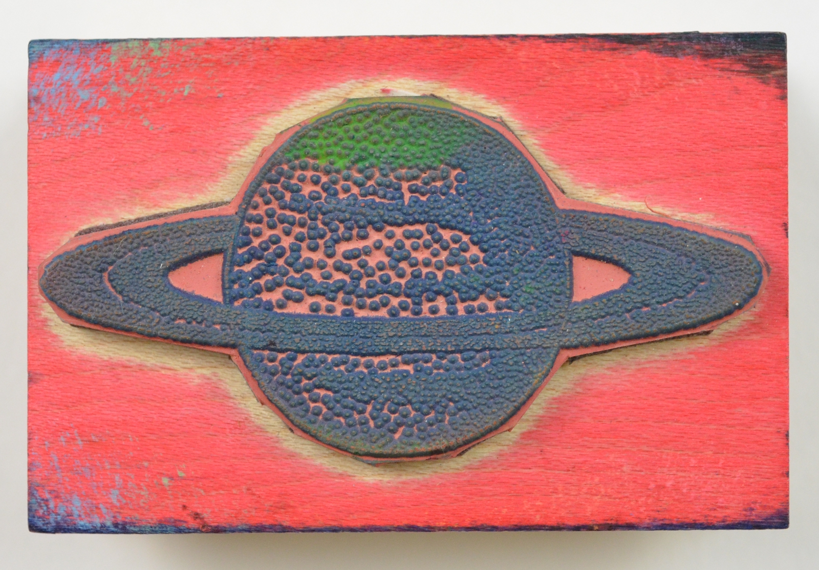 Wood Mounted Rubber Stamp By Rubber Stamps - Saturn