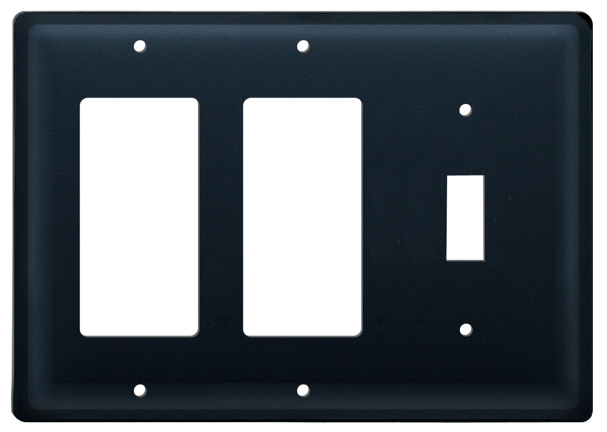 Plain - Double GFI and Single Switch Cover