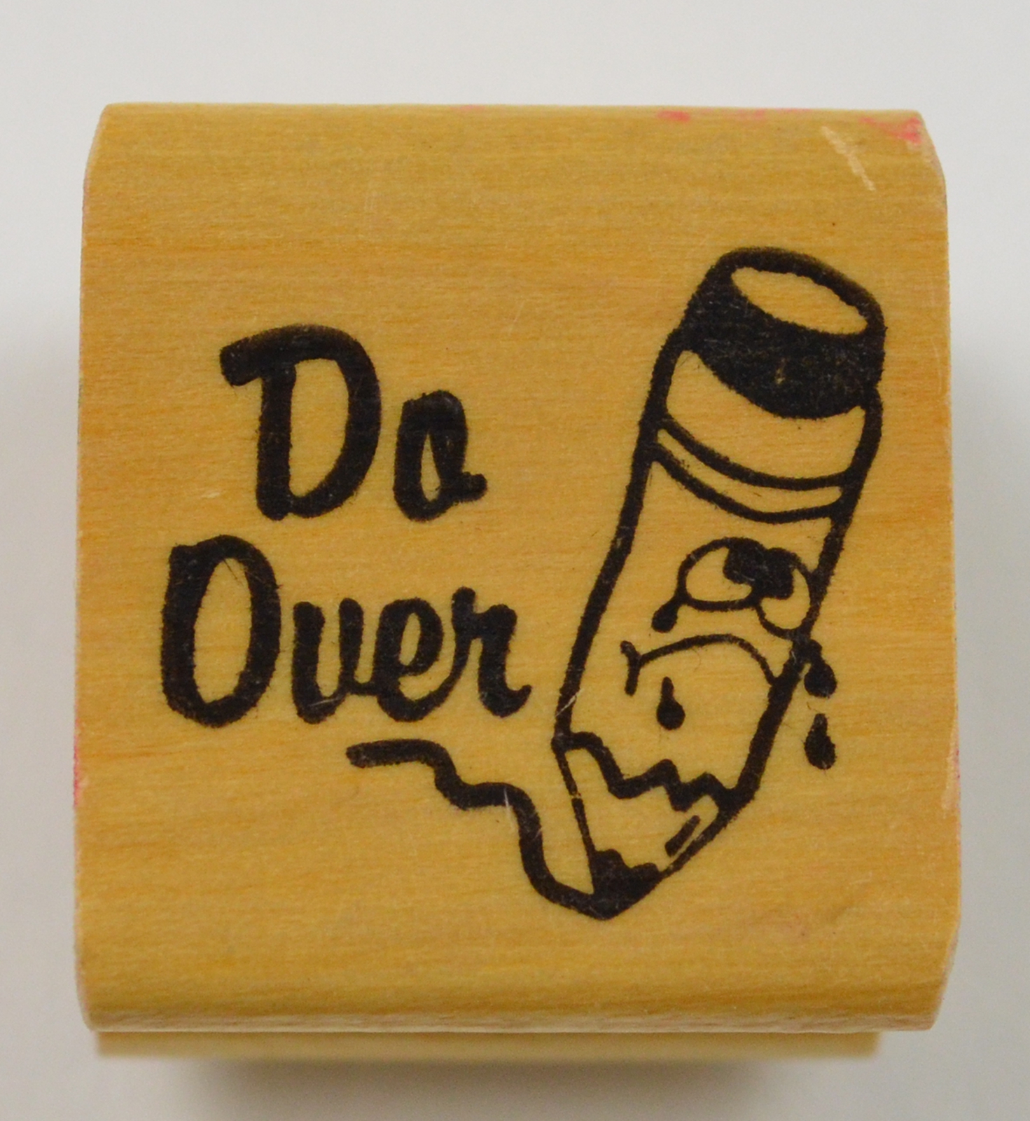 Wood Mounted Rubber Stamp - " Do Over