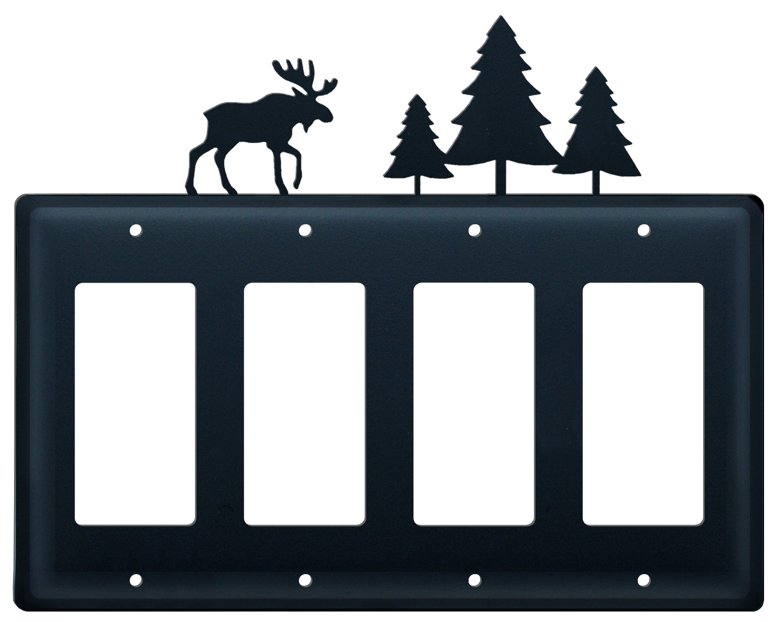 Moose & Pine Trees - Quad. GFI Cover