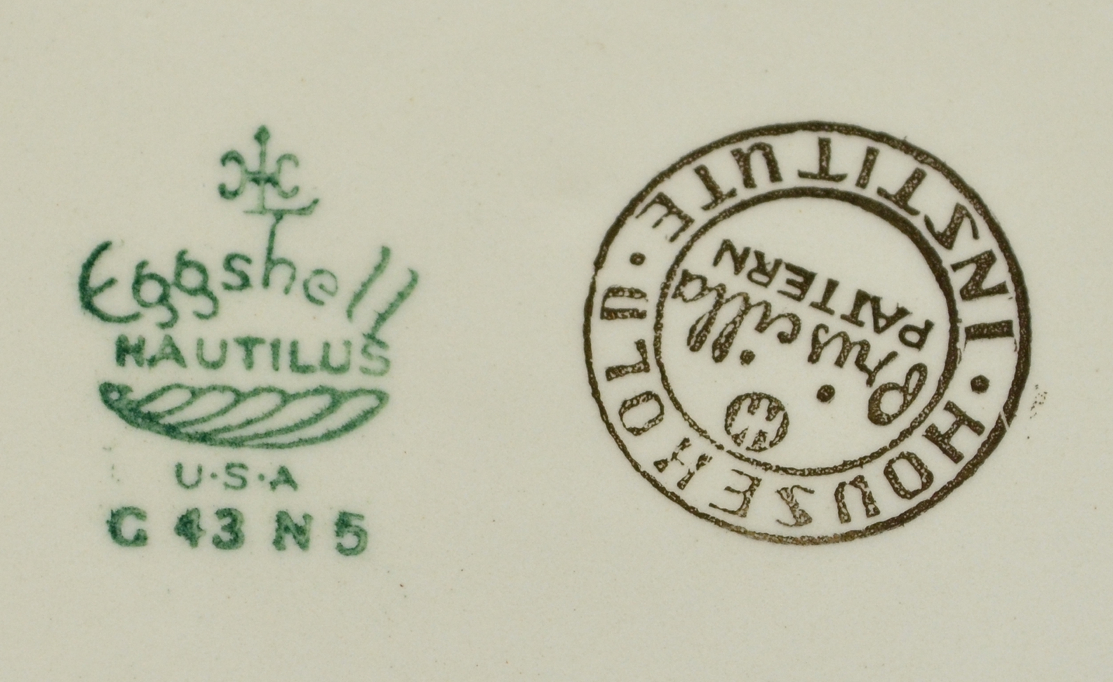 Household Institute - Priscilla Cream Pattern - Salad Plate - 8" Round