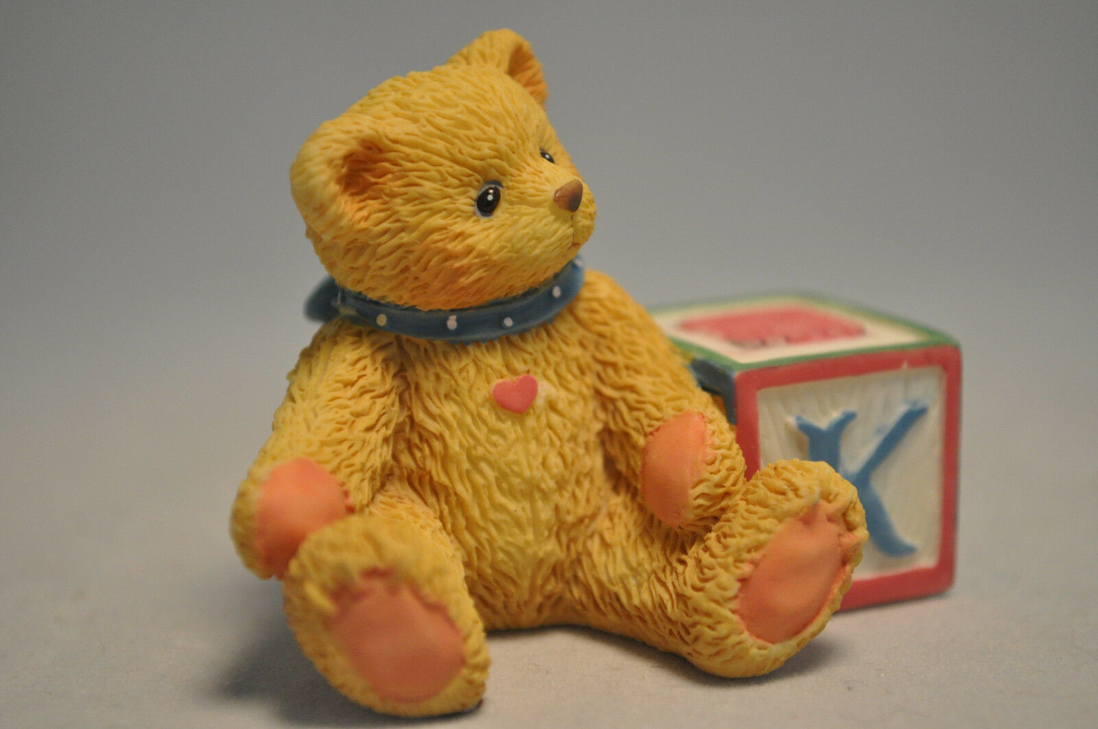 Cherished Teddies Bear with ABC "K" Block 158488K T is for Teddies