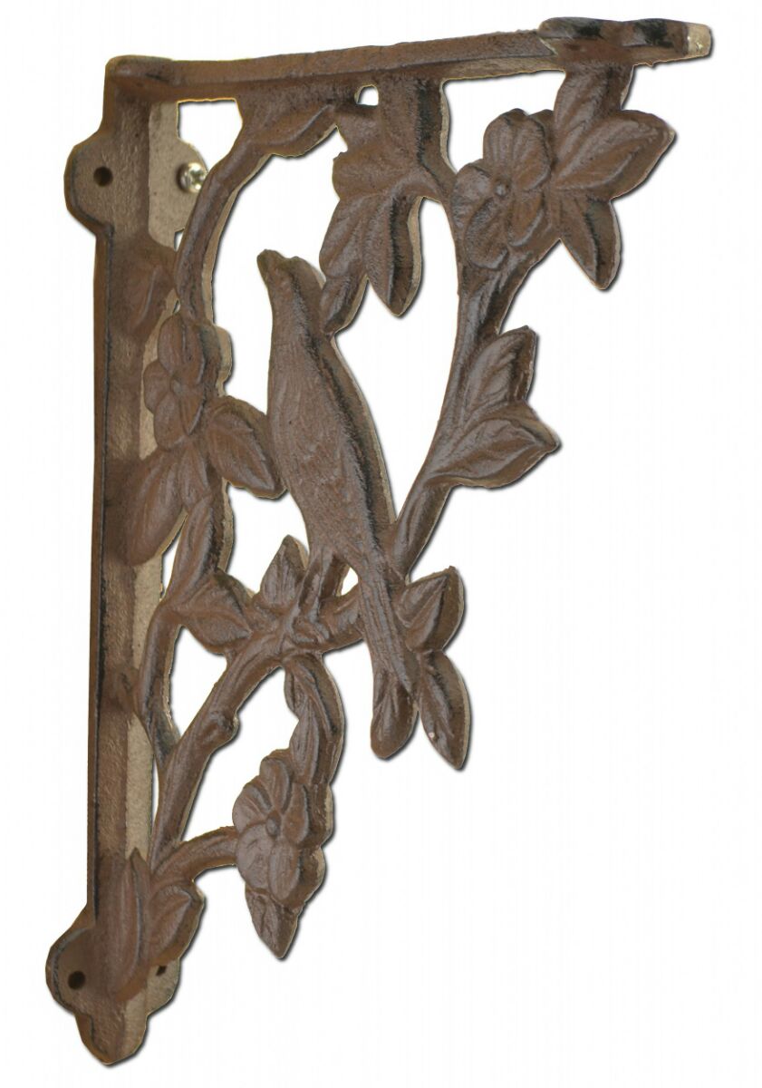 Shelf Bracket Bird Pattern Crafting Cast Iron Custom Shelves